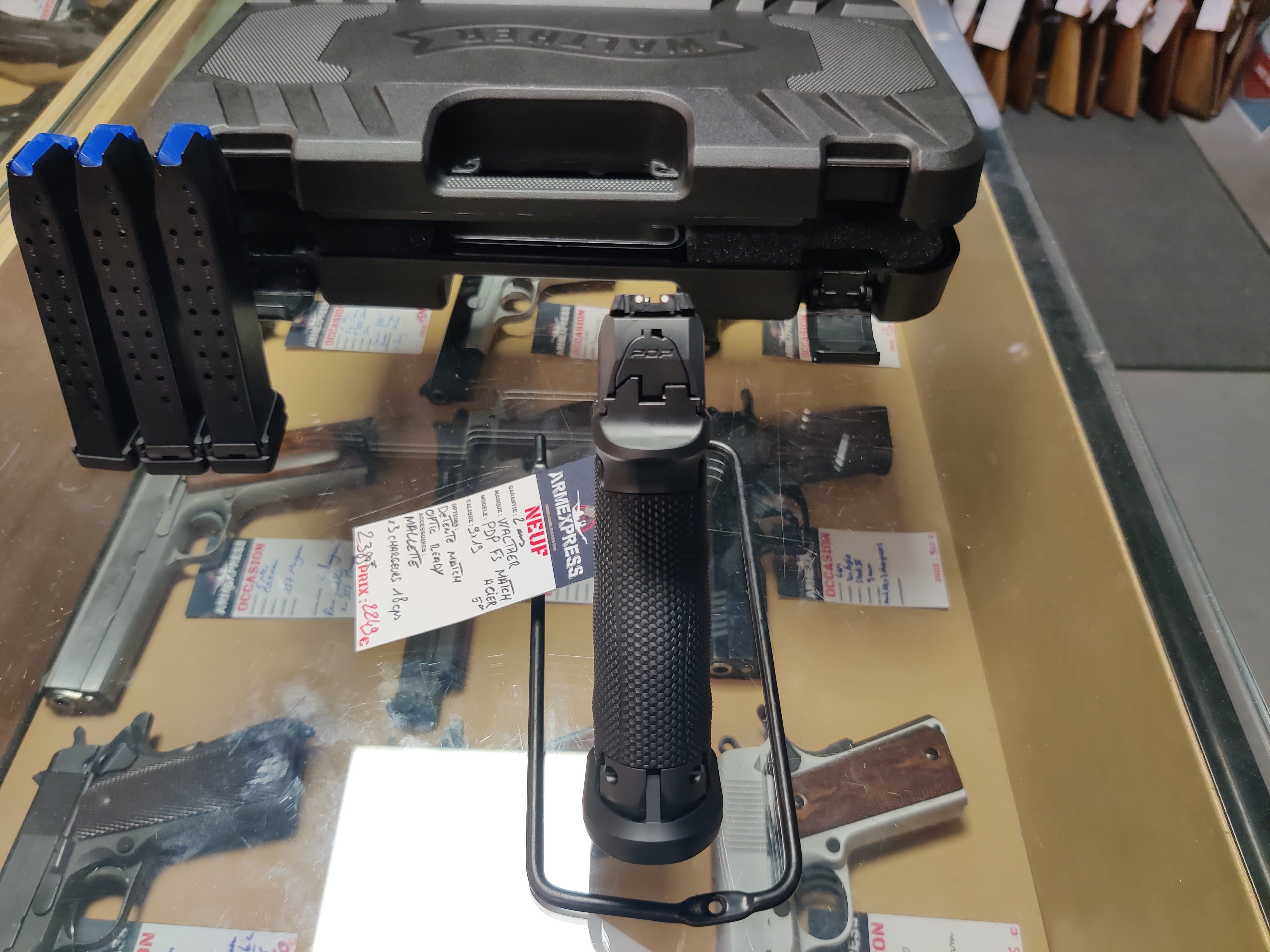 Pistolet Walther PDP FS MATCH ACIER 9mm - Cat B